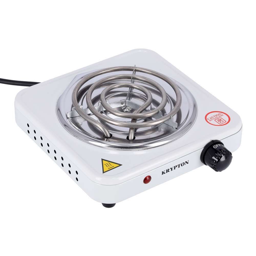 Krypton Electric Single Hot Plate White