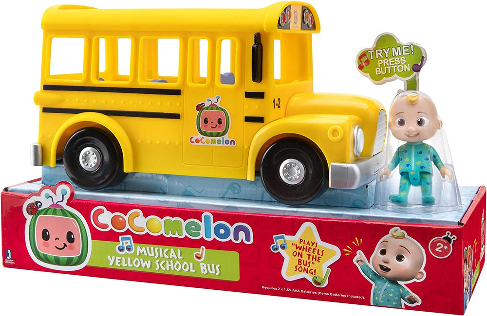Buy Cocomelon Musical Bus Playset in Bahrain | ALGT Toys for Kids | Halabh