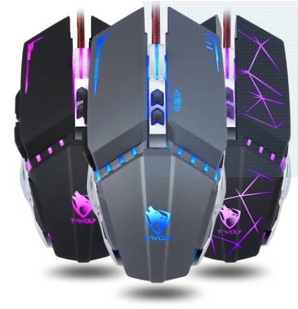 Shop Now T-WOLF V7 Wired Gaming Mouse in Bahrain | Halabh