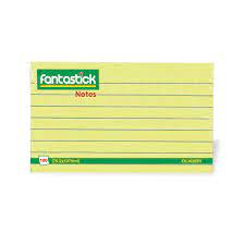 Fantastick Fluorescent Ruled Sticky Note